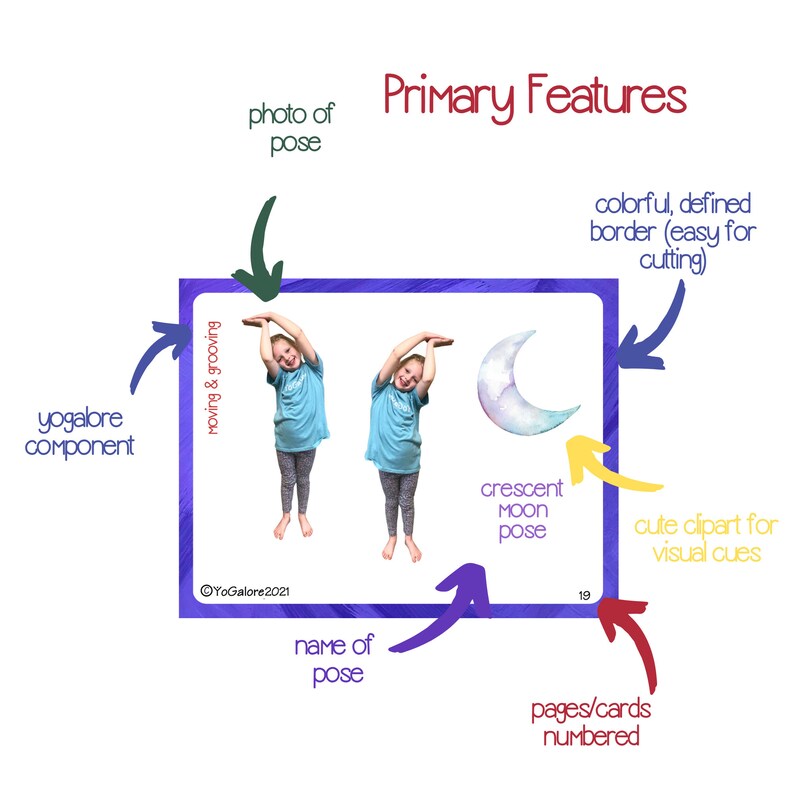 Preschool and Kindergarten Yoga & Movement Pose Cards - Themed Lesson ...