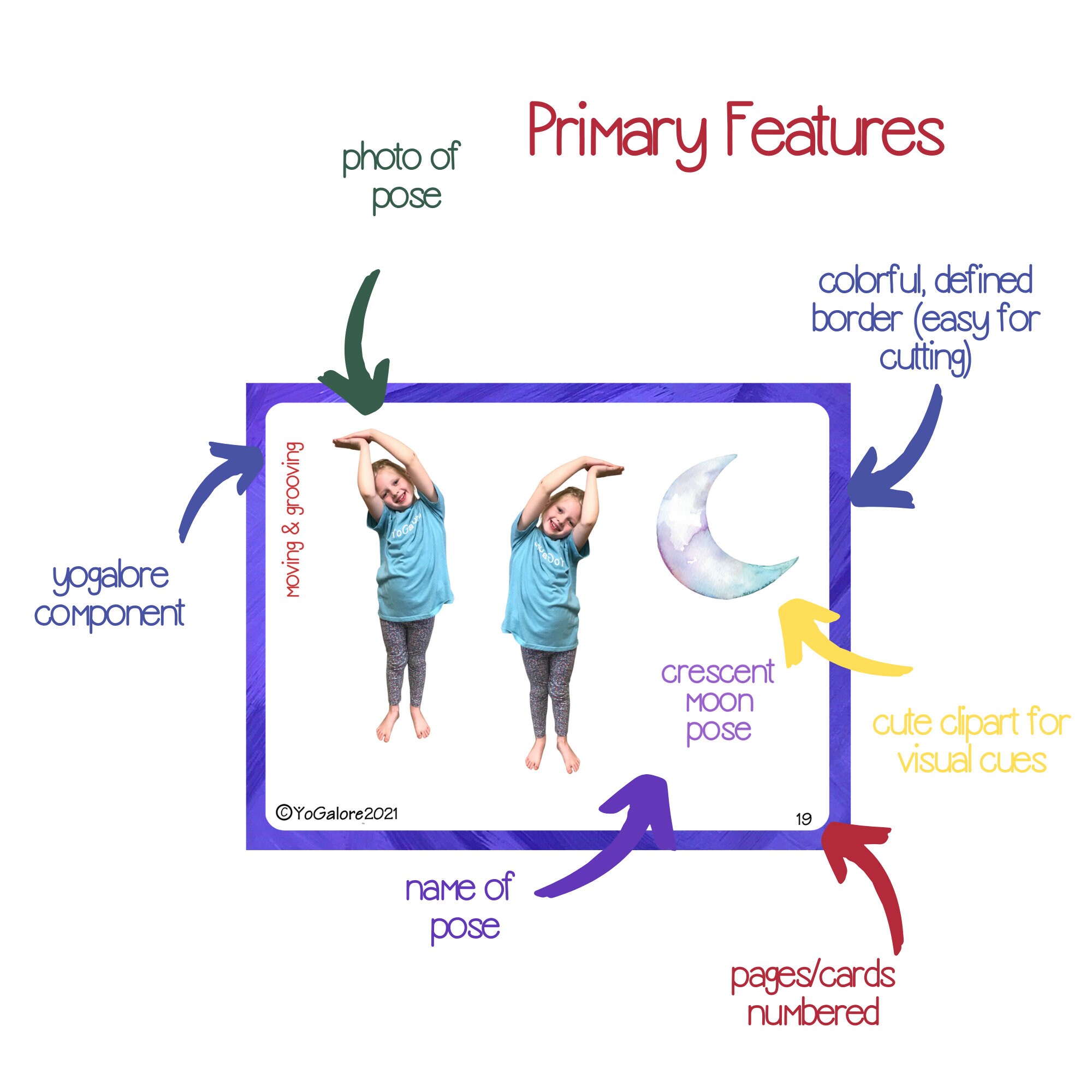 Preschool and Kindergarten Yoga & Movement Pose Cards - Themed Lesson ...