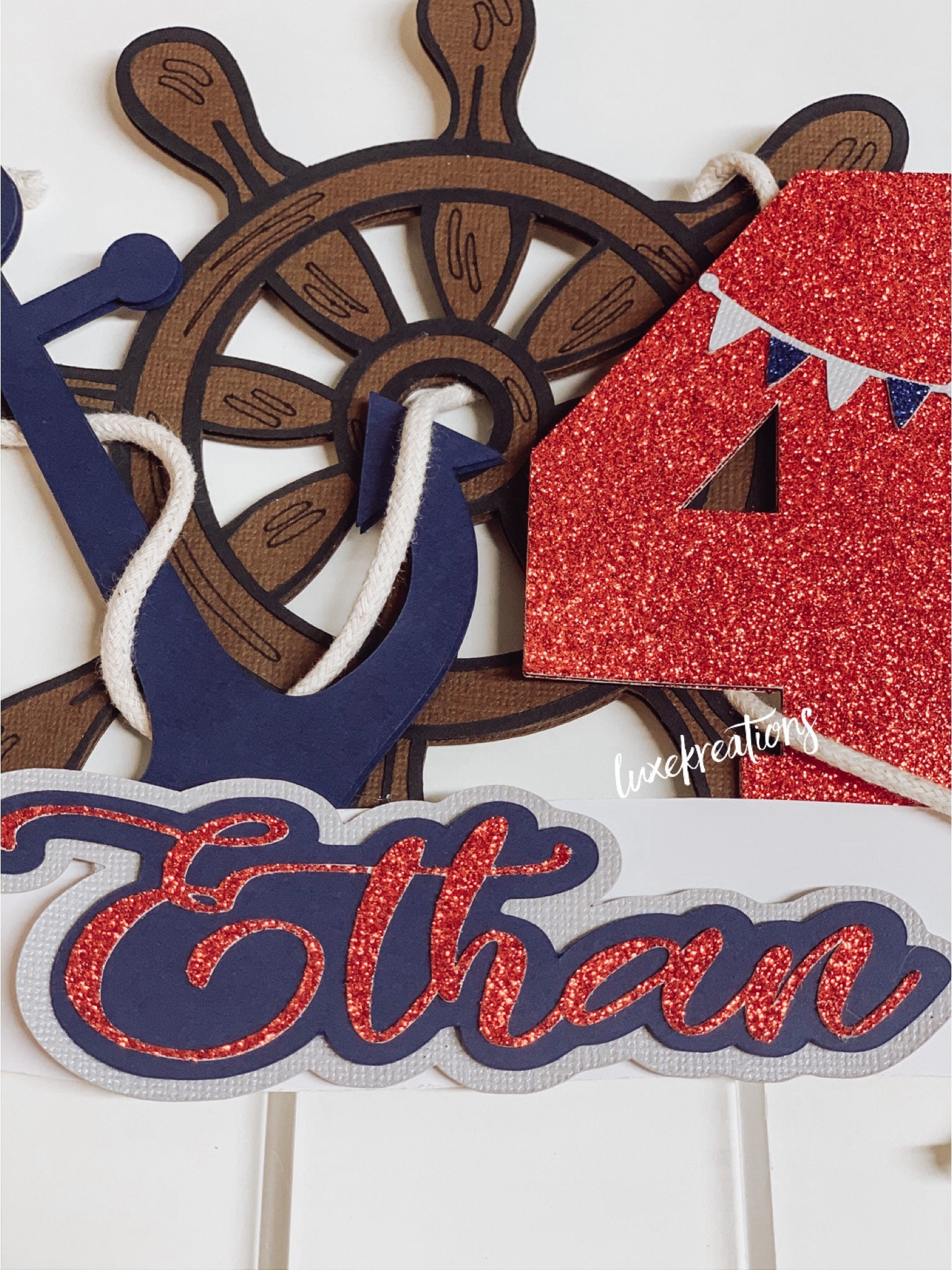 Sailor boy cake topper sailor party marine sail ocean | Etsy