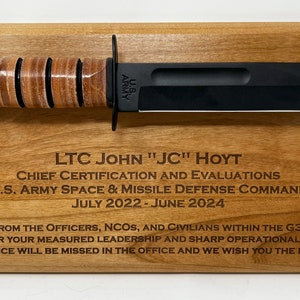 Personalized Ka Bar Knife Display - Etsy