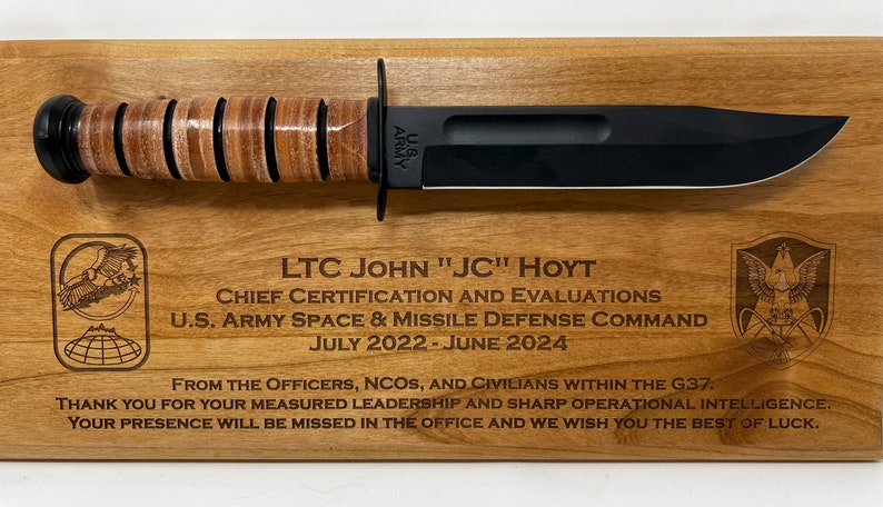 Personalized Ka Bar Knife Display - Etsy