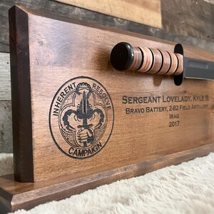 Personalized Ka Bar Knife Display - Etsy