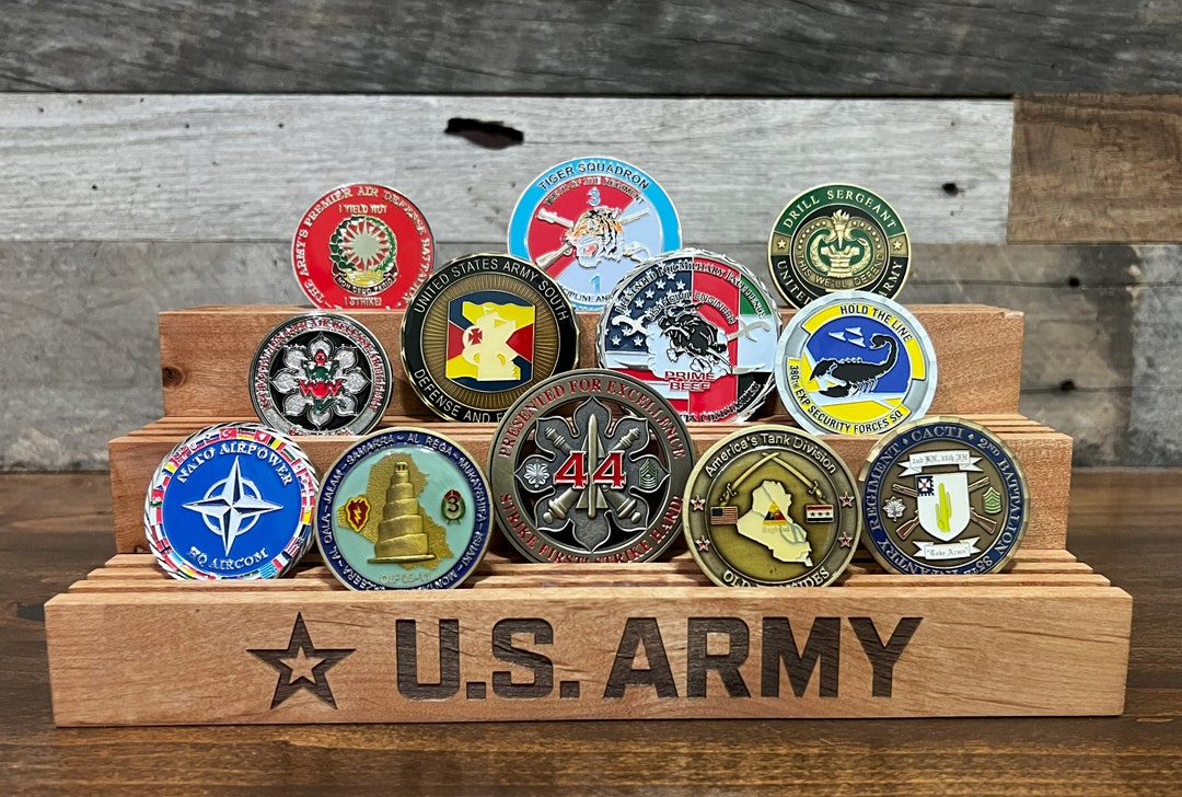 3 Tier Challenge Coin Holder Display - Etsy