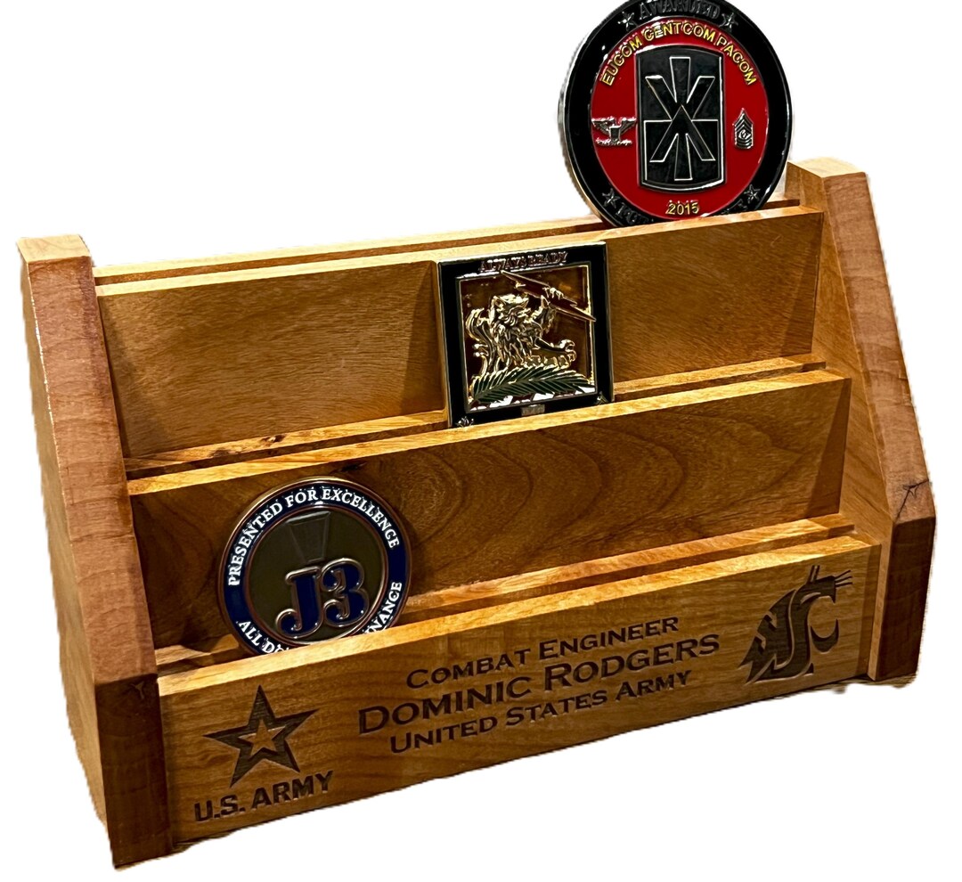 Personalized Stacked Coin Rack - Etsy