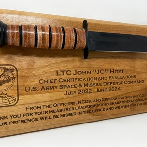 Personalized Ka Bar Knife Display - Etsy