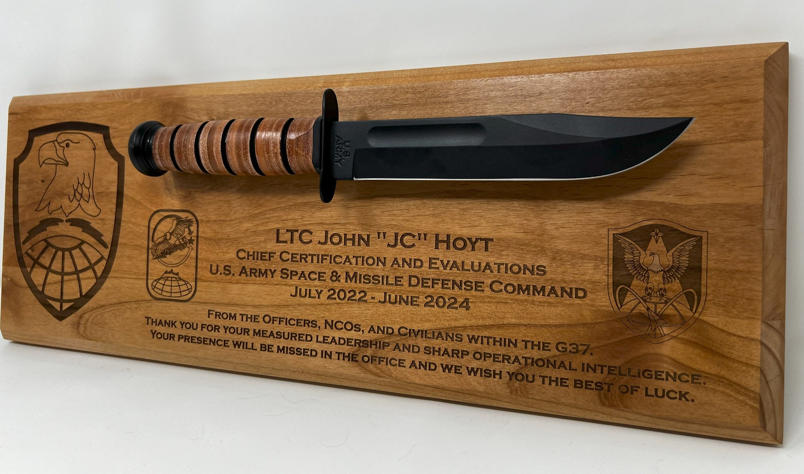 Personalized Ka Bar Knife Display - Etsy
