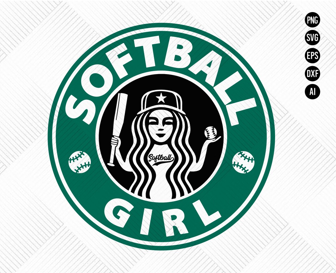 Girls Softball Logo Svg Png for Teen Players or Mom Great Team - Etsy