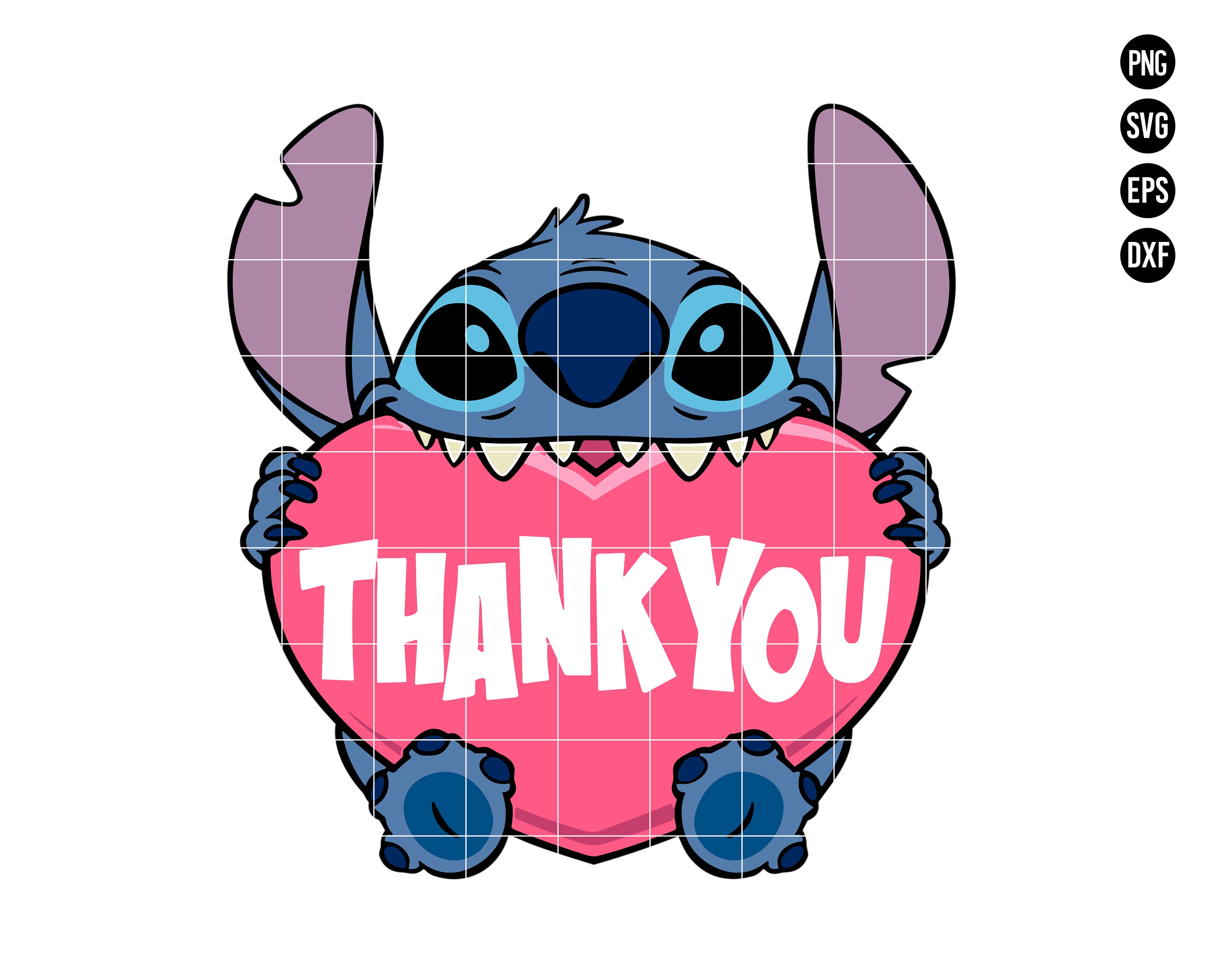 Stitch Heart Thank You Svg Stitch Outline Svg Stitch Etsy