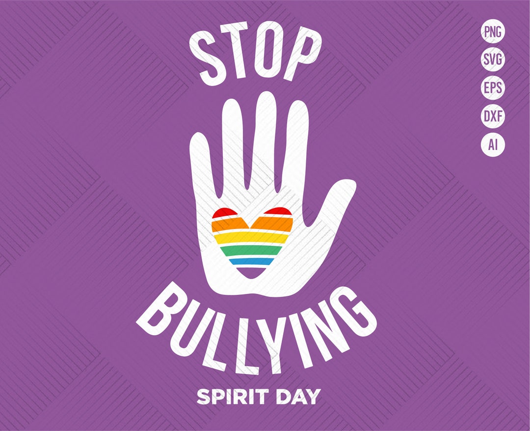 Anti Bullying Stop Bullying Spirit Day Svg Unity Day Purple - Etsy