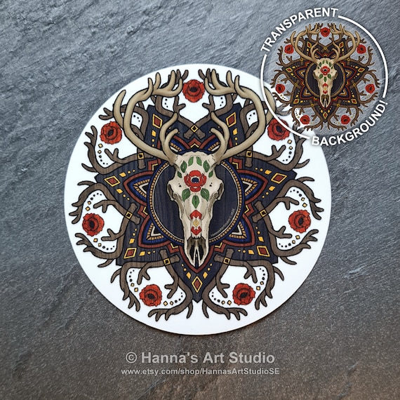 Vallmo Vinyl Sticker With Transparent Background | Etsy