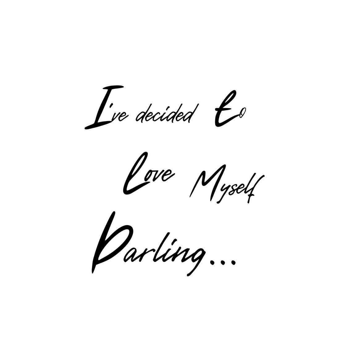 Note to Self: Love Myself - Etsy