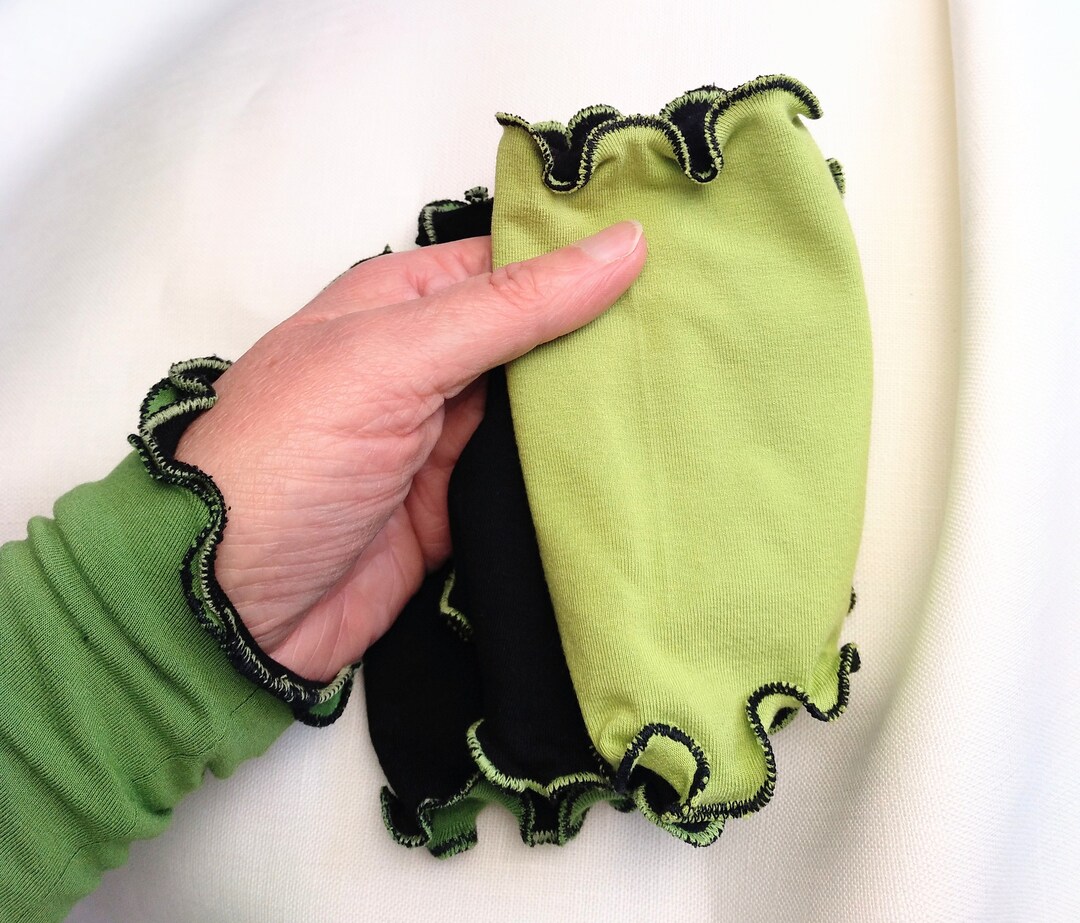 Cuffs, Arm Warmers, Ruffled Cuffs, Reversible Cuffs, Jersey Cuffs - Etsy