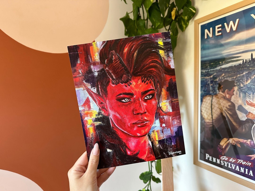 KARLACH Art Print | Baldurs Gate 3 | Oil Painting Art Print - Etsy