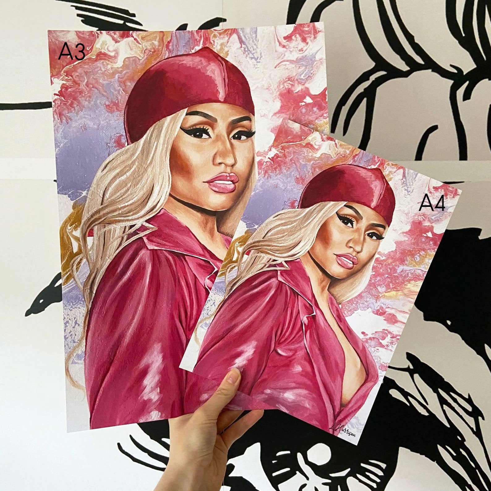 NICKI MINAJ Art Print Nicki Minaj Wall Decor Nicki Minaj - Etsy UK