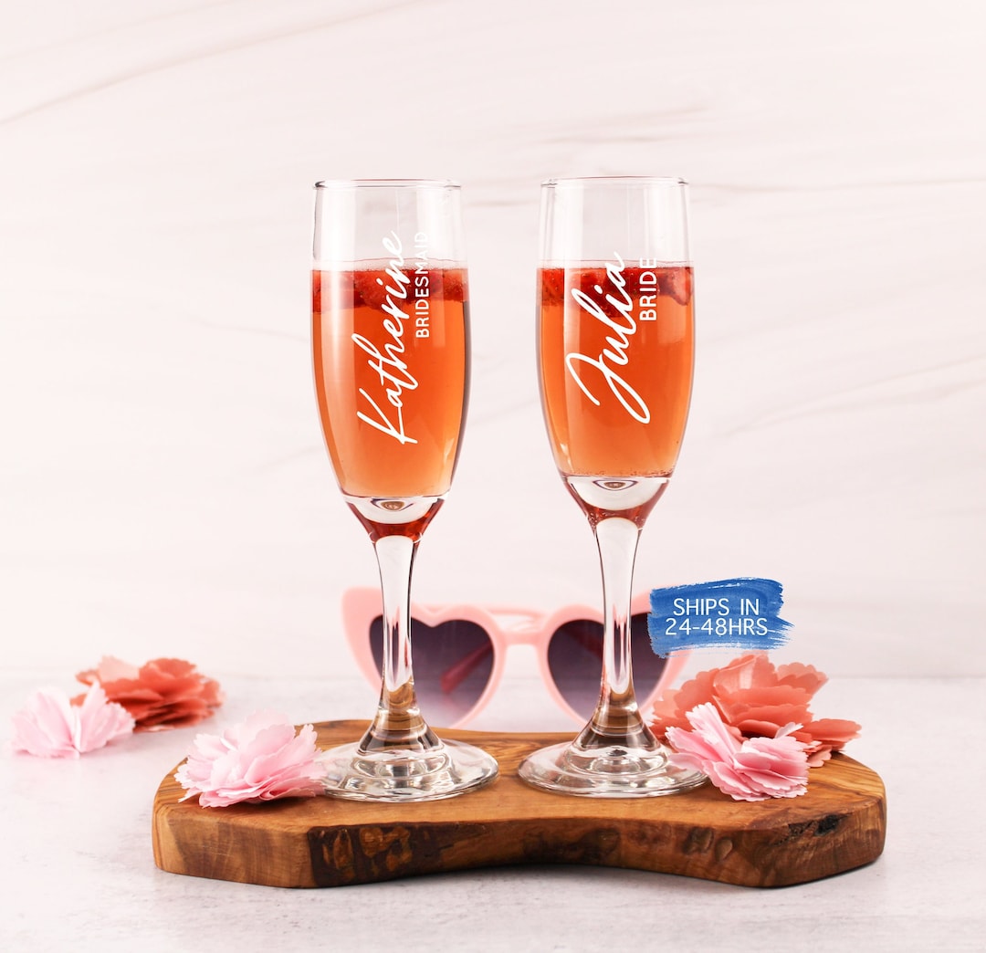 Custom Champagne Flutes Personalized Champagne Flutes for - Etsy