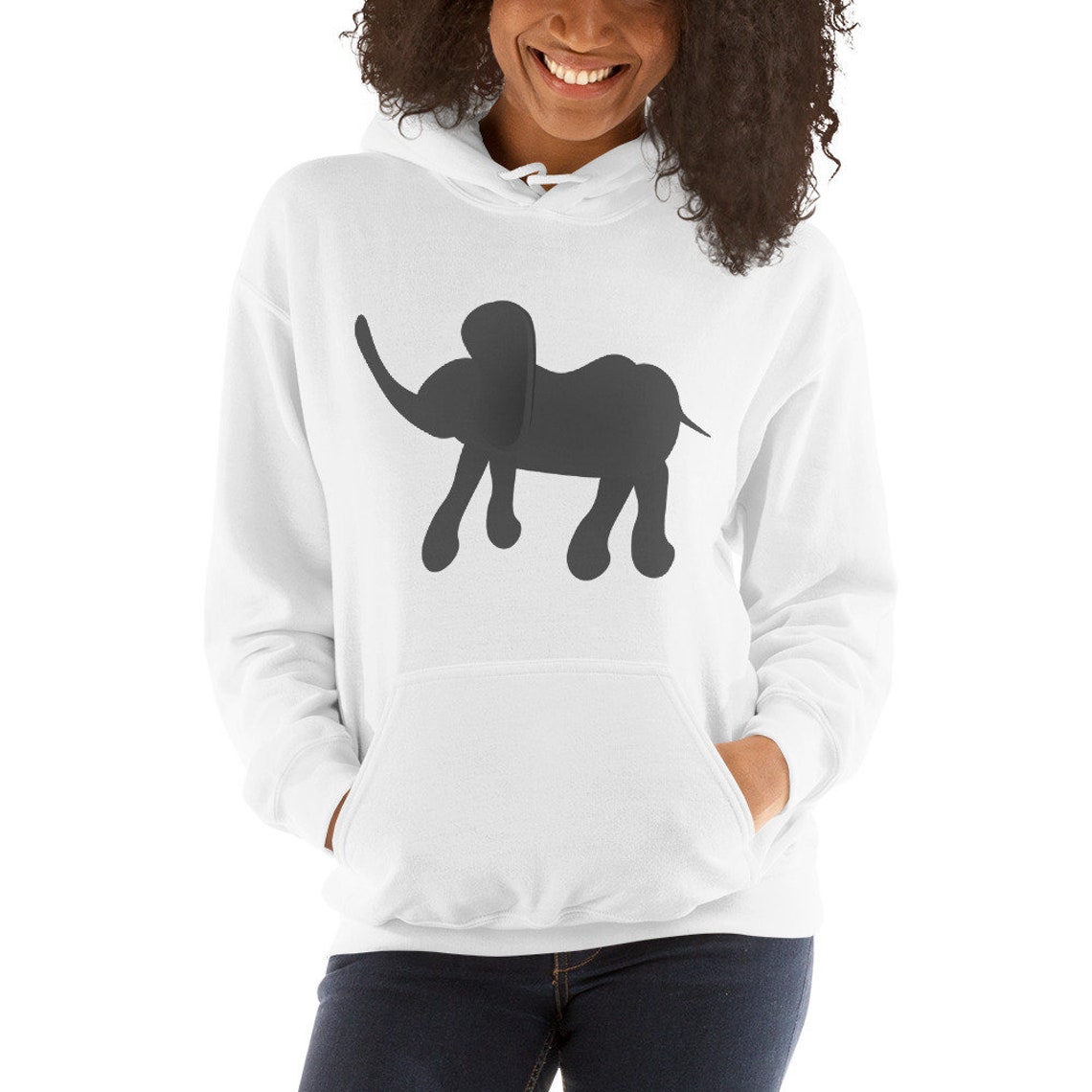 ELEPHANT SWEATSHIRT HOODIE Unisex Hooded Sweatshirt for Men or Women ...