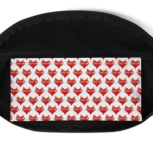 FOX FANNY PACK Bum Bag Fox Print Fanny Pack Animal Print Festival ...