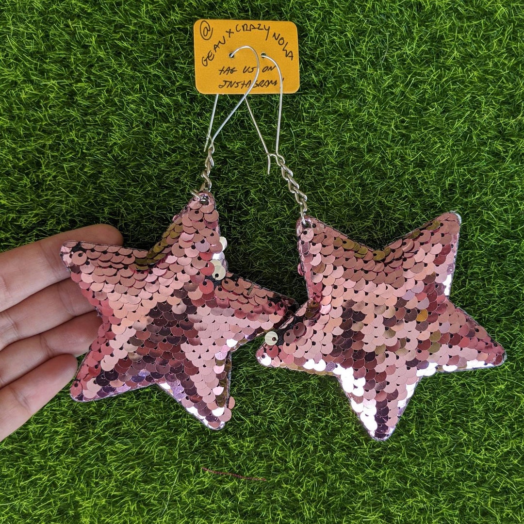 Big Sequin Stars - Etsy