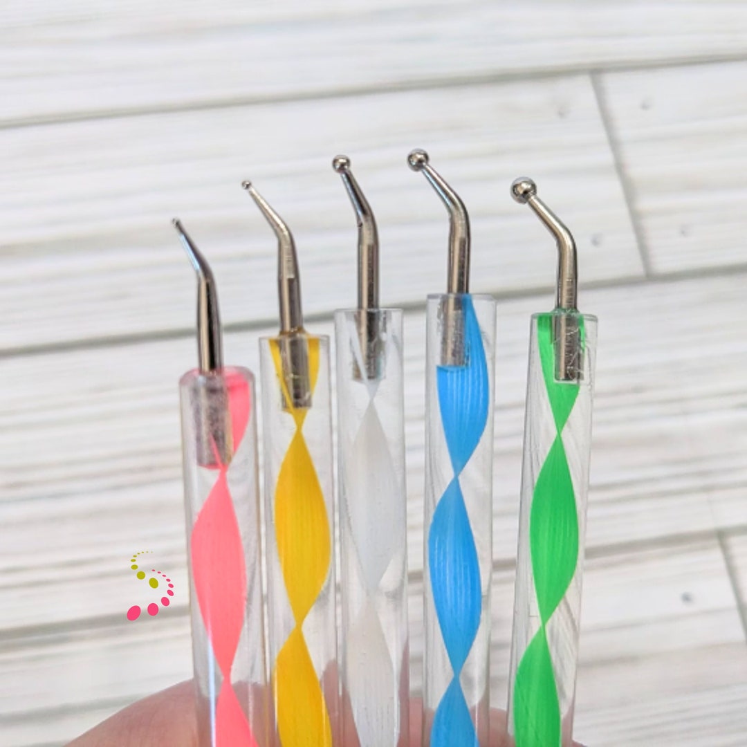 The Original Angle Dotter™ Set of 5 Mandala Curved Dotting Tool Pen ...