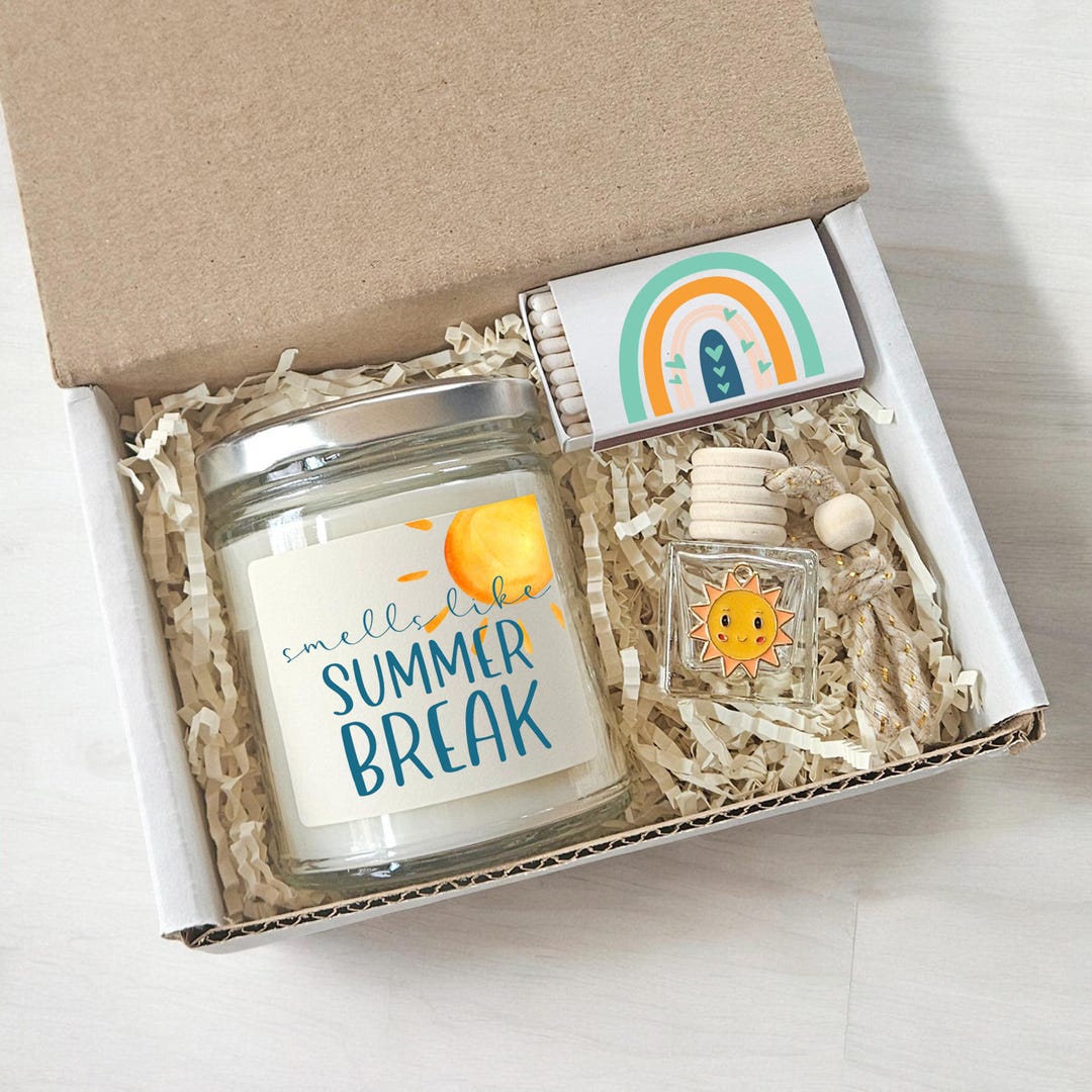 Smells Like Summer Break Gift Box for Teacher, Last Day of School Gift ...