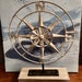 Beautiful 15 Tall Nautical Star Compass Windmill Home Decor With Wooden ...