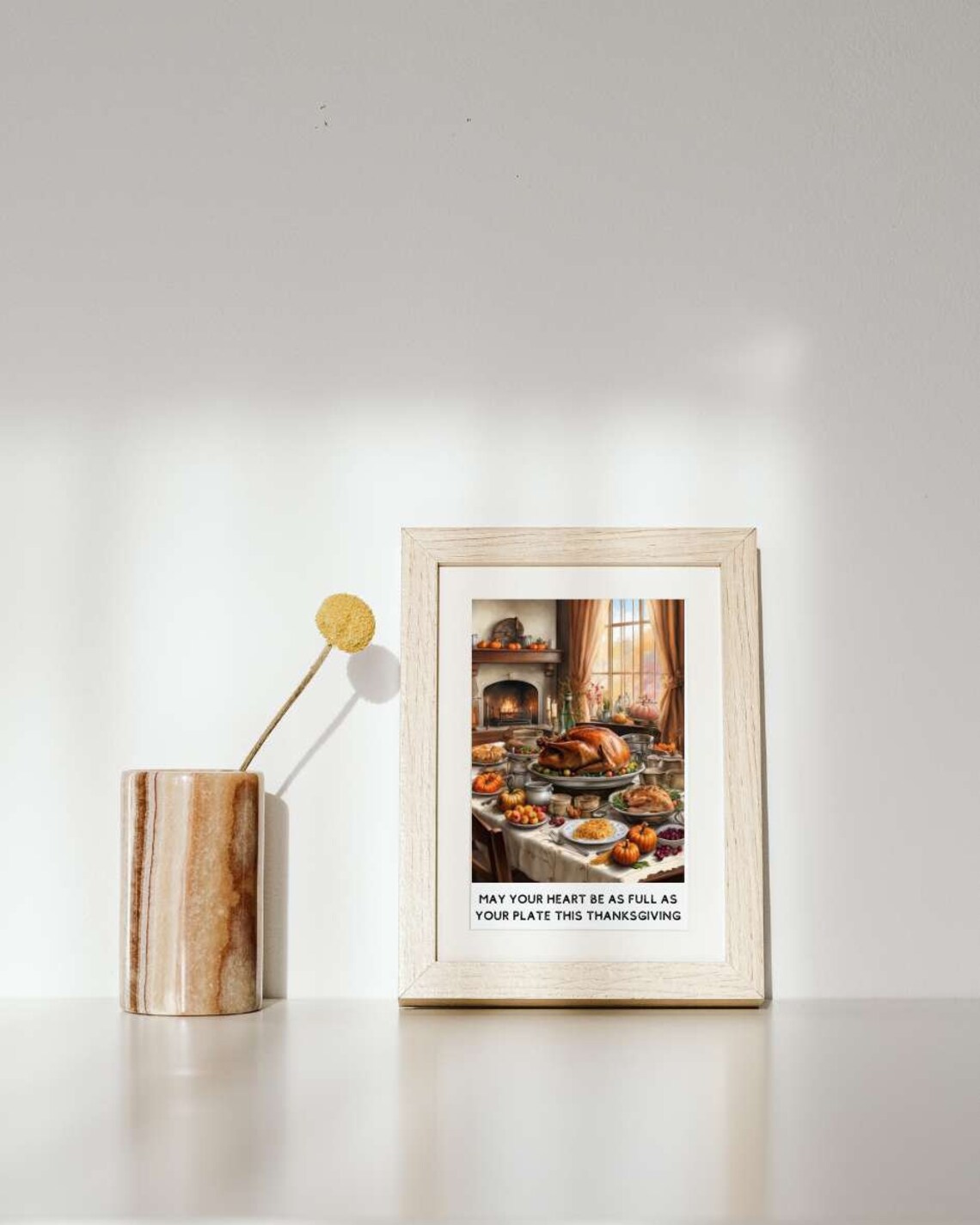 THANKSGIVING Art Printable, THANKSGIVING Poster Digital Download, Fall ...