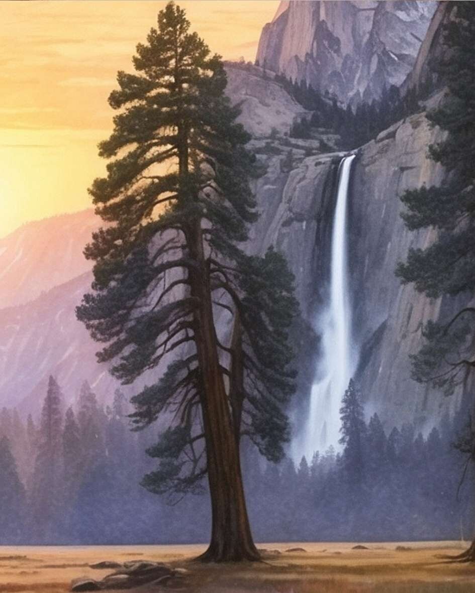 Yosemite National Park Art Printable, National Park Travel Poster ...