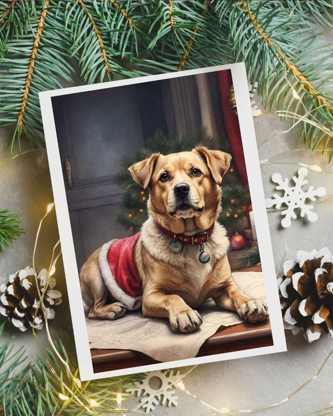 Christmas Maltipoo Christmas Card digital Download, Maltipoo Christmas ...