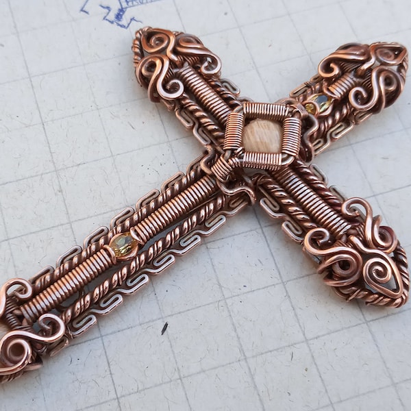 Wire Wrapped Cross - Etsy