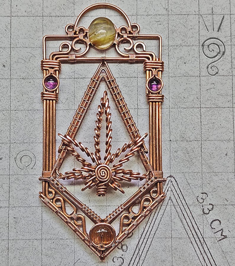 Tutorial - Pendant Ganja Leaf - Etsy
