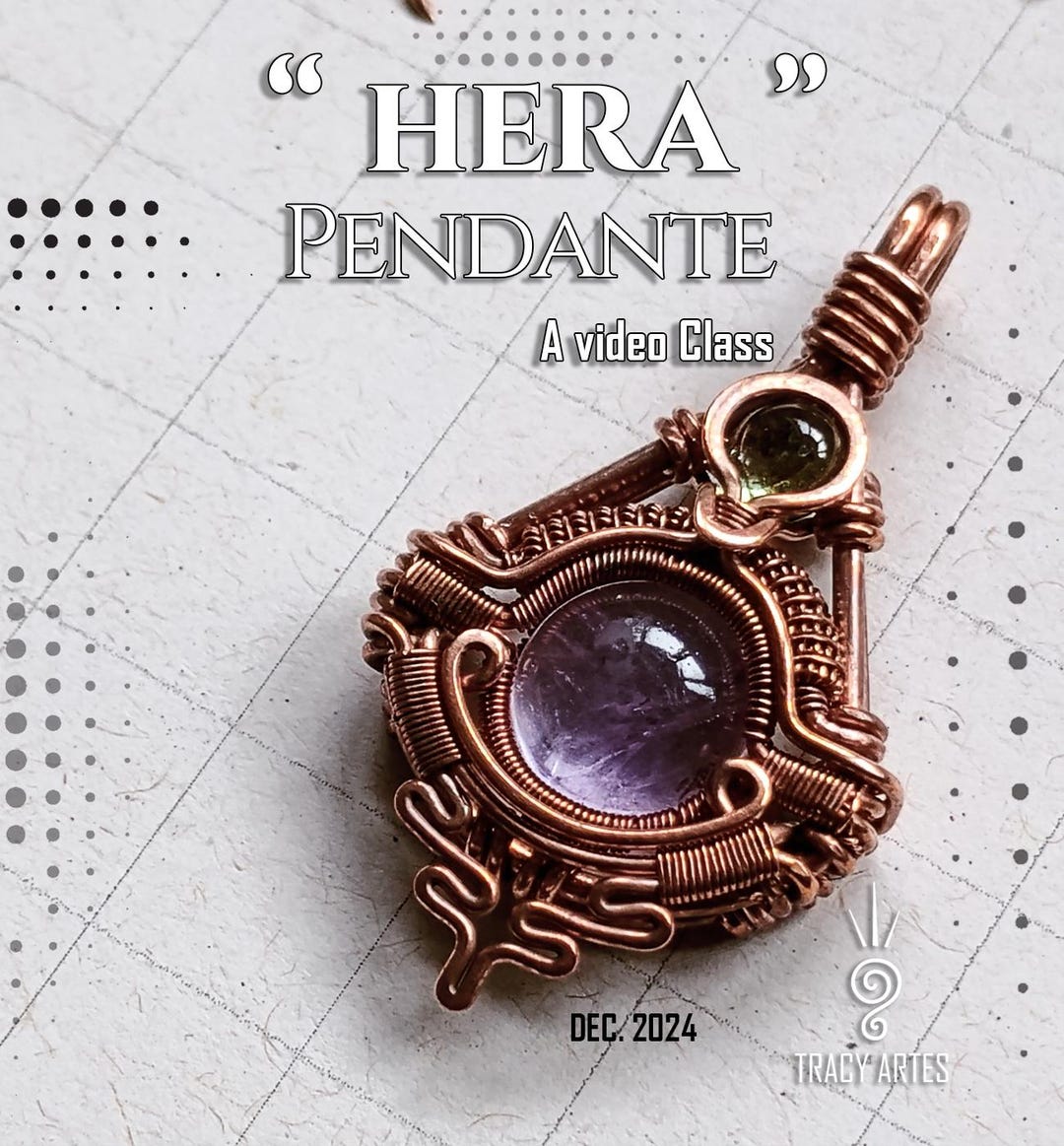 Tracy Artes - Hera Pendant and Greek Key Earrings - Etsy