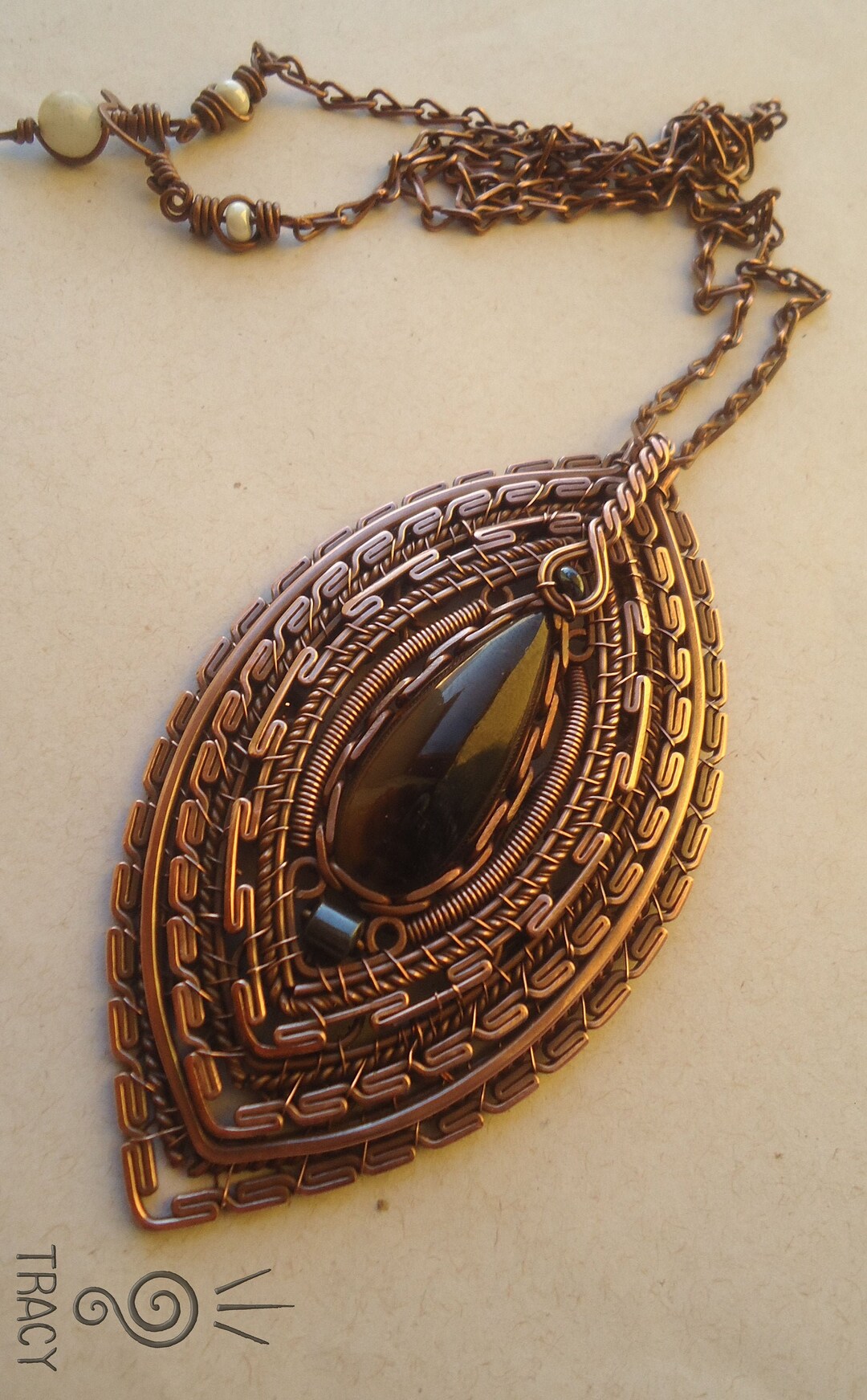Maya Guardian Medallion Tutorial - Tracy Artes - Greek Key - Hand Made ...