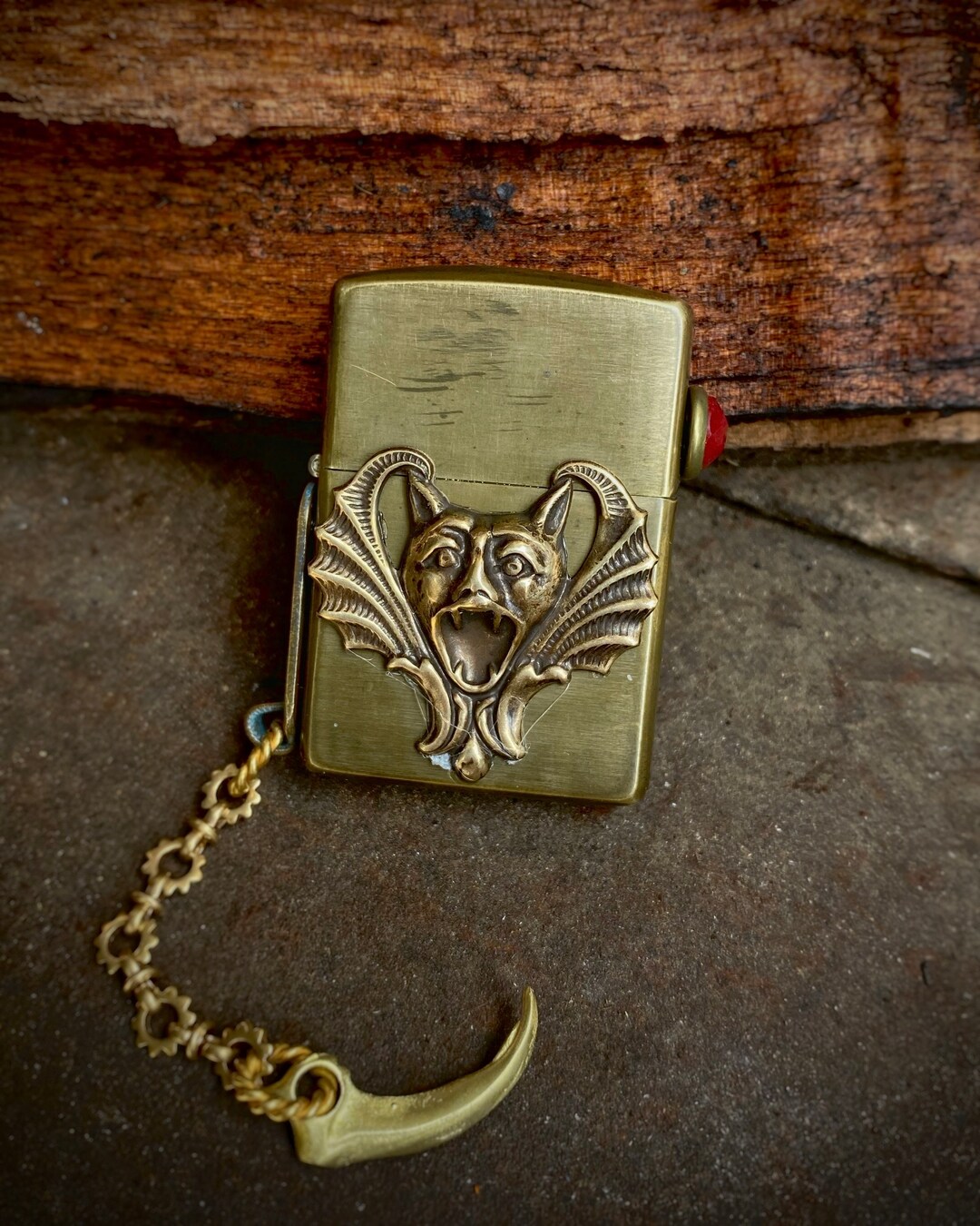 Pirate Torch Custom Brass EDC Heavy Zippo Armor Edition Lighter Vampire ...