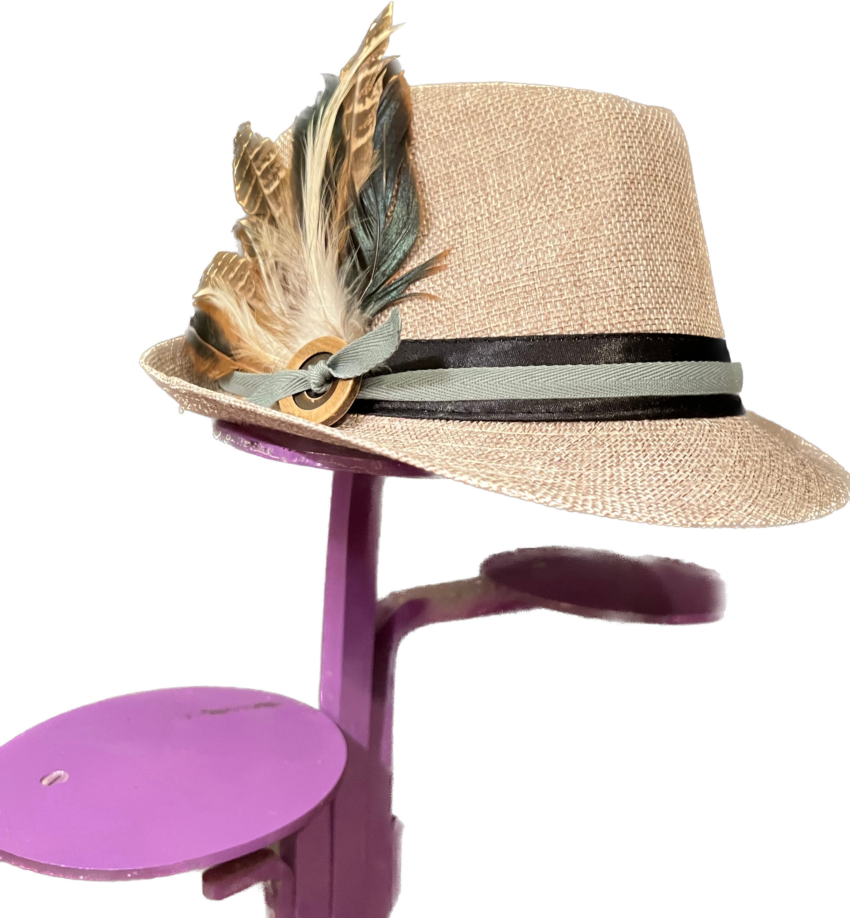 Women’s Fedora Feather Hat - Etsy