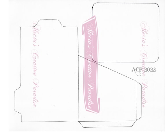 DIGITAL Templates Fold Over Pockets and Tags Use for - Etsy