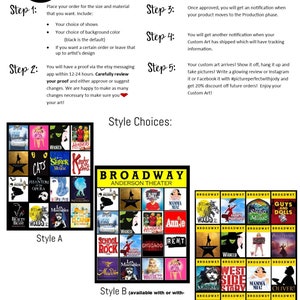 Customized Broadway Fan Blanket- Personalized With Your Favorite Plays ...