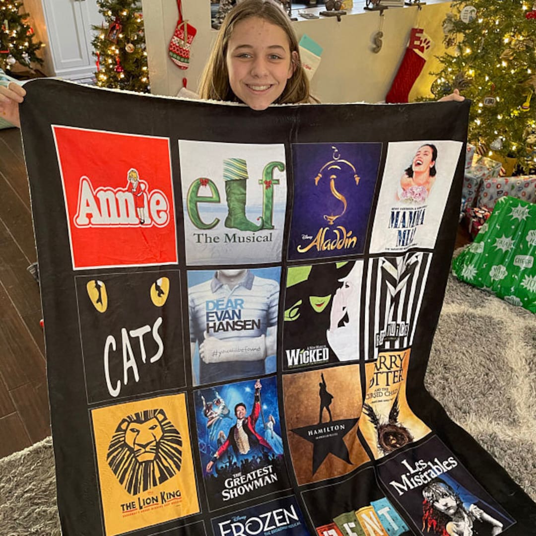 Custom Musical Theater Fan Blanket- Customize With Your Favorite ...