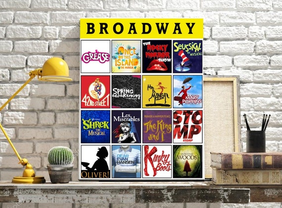 Broadway Musical Theatre Art Custom Broadway Marquee Art | Etsy Hong Kong