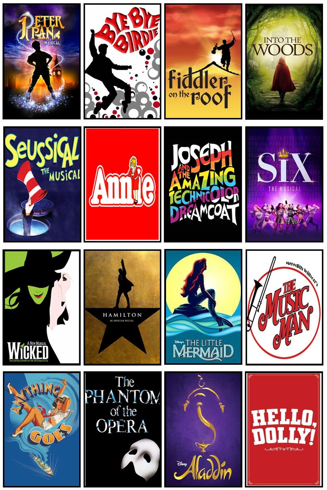 Broadway Musical Theatre Art Custom Broadway Art Gallery - Etsy