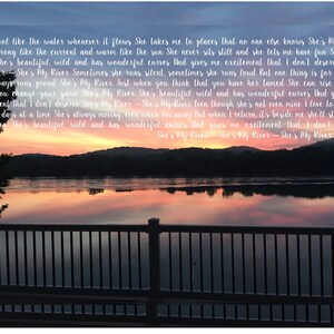 Custom Song Lyric Ocean Print Beach Song Art Ocean Art Beach Theme ...