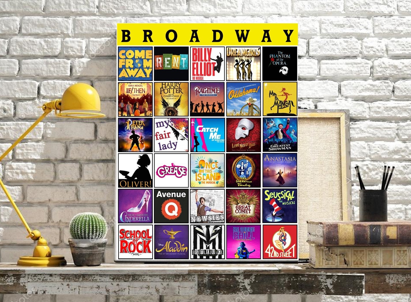 Broadway Musical Theatre Art Custom Broadway Art Gallery - Etsy Canada