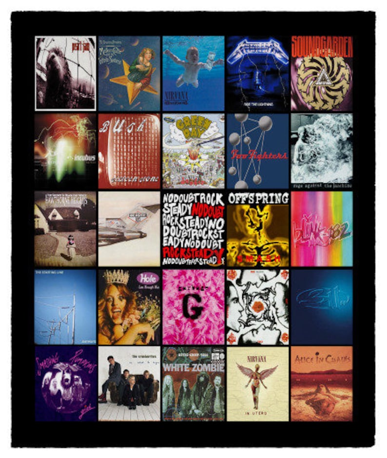 Favorite Band Album Memory Blanket- Concert Memories- Music Fan Blanket ...