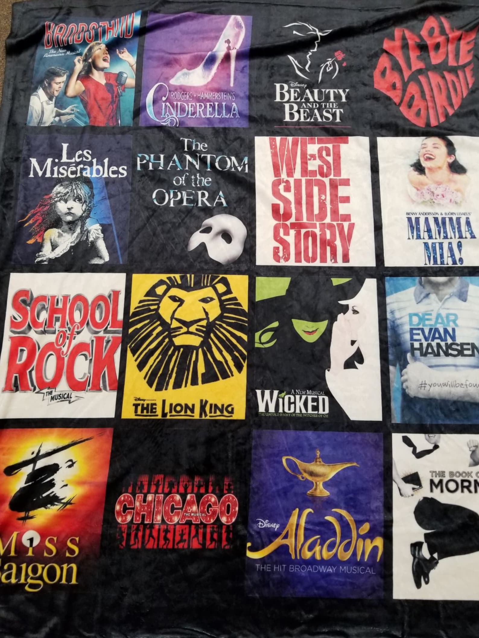 Custom Musical Theater Fan Blanket Customize With Your Favorite ...