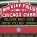 Personalized Wrigley Field Chicago Cubs Sign Canvas Print - Etsy