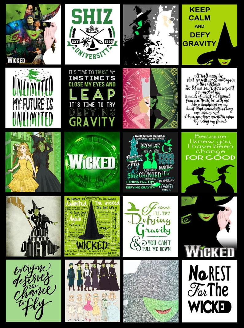 Custom Wicked Broadway Art Blanket - "wicked" the Musical- Inspired Fan ...