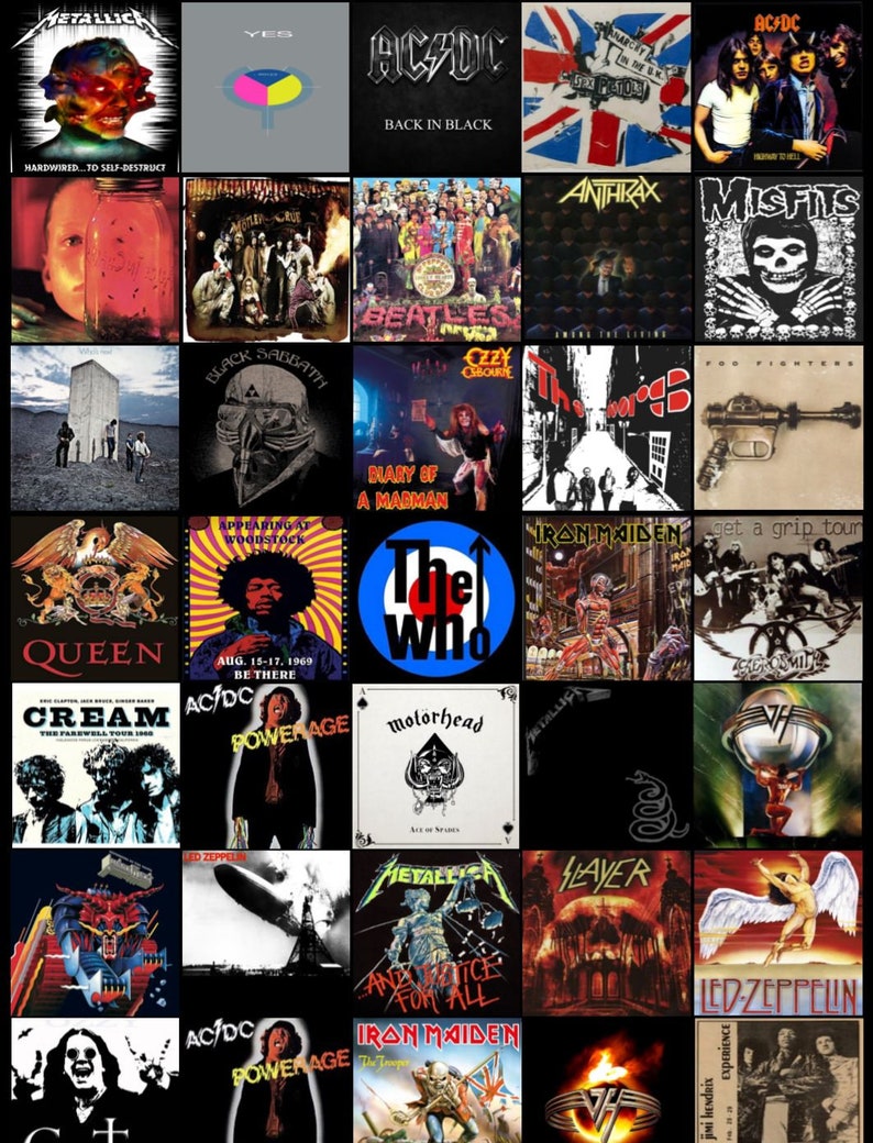 Favorite Band Album Memory Blanket- Concert Memories- Music Fan Blanket ...