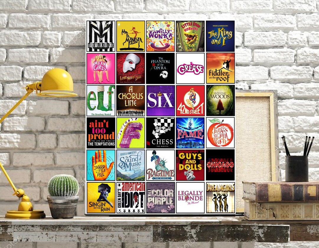 Broadway Musical Theatre Art- Custom Broadway Art- Gallery Wrapped ...