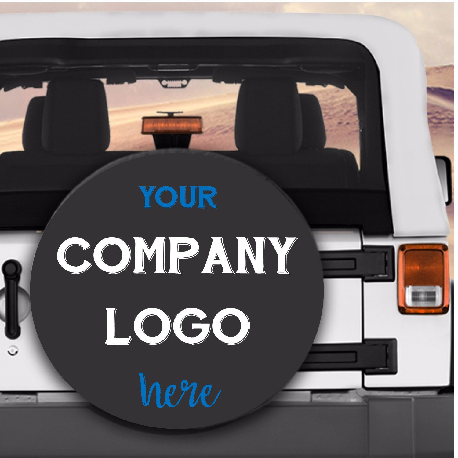 Logo Spare Tire Cover Custom Jeep Spare Tire Cover Your Logo - Etsy