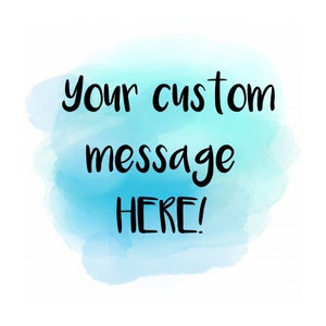 Custom Quote Art Custom Message Print Canvas Printed With - Etsy