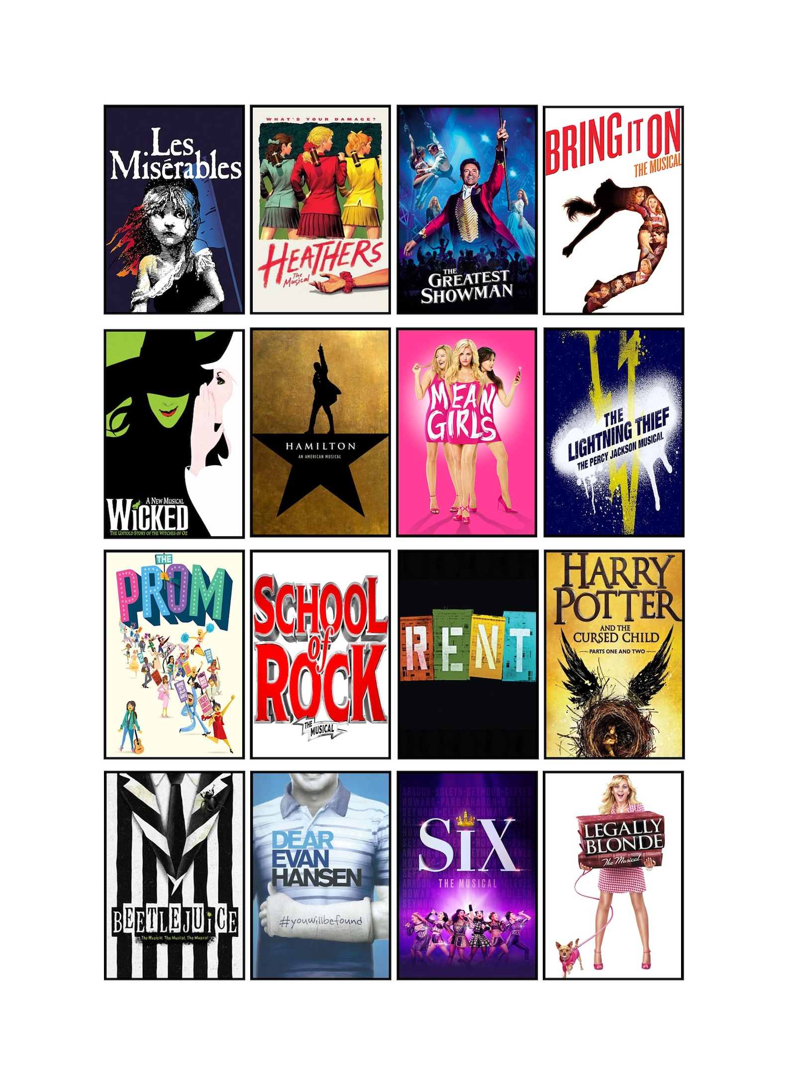 Broadway Musical Theatre Art Custom Broadway Art Gallery - Etsy